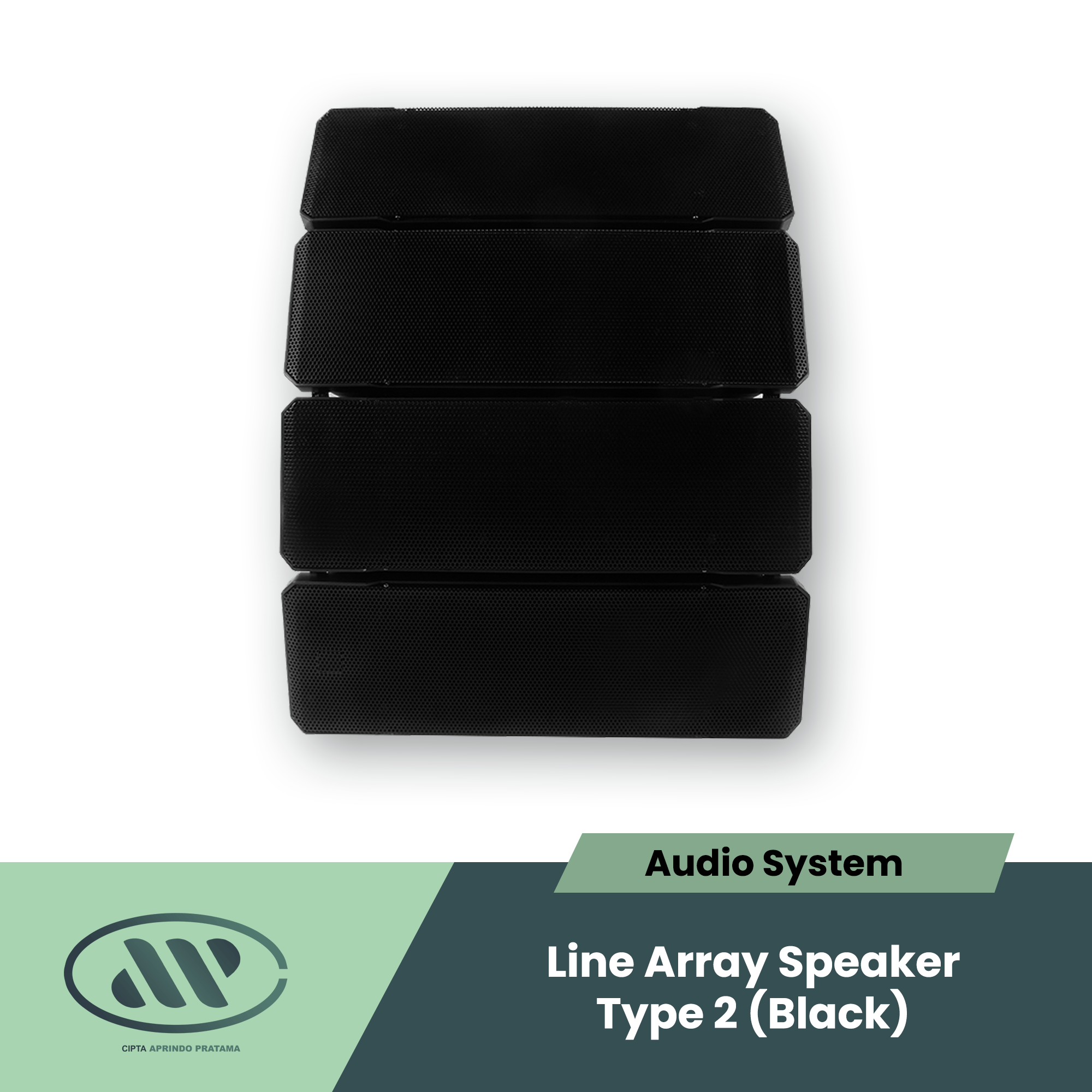 Line Array Speaker Type 2 (Black) - ciptaaprindopratama
